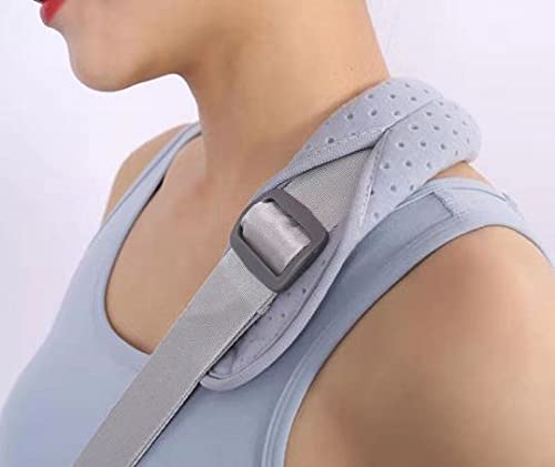 Mesh Shoulder Sling Arm Brace for Torn Rotator Cuff Injury Right Left Support Adjustable Immobilizer with removable stay support Stabilizer for Elbow, Wrist, Thumb Injuries, Medium