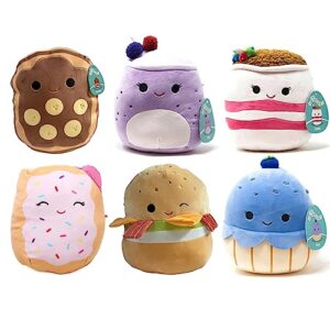 squishmallow official kellytoy 5 inch breakfast squad stuffed plush food toy