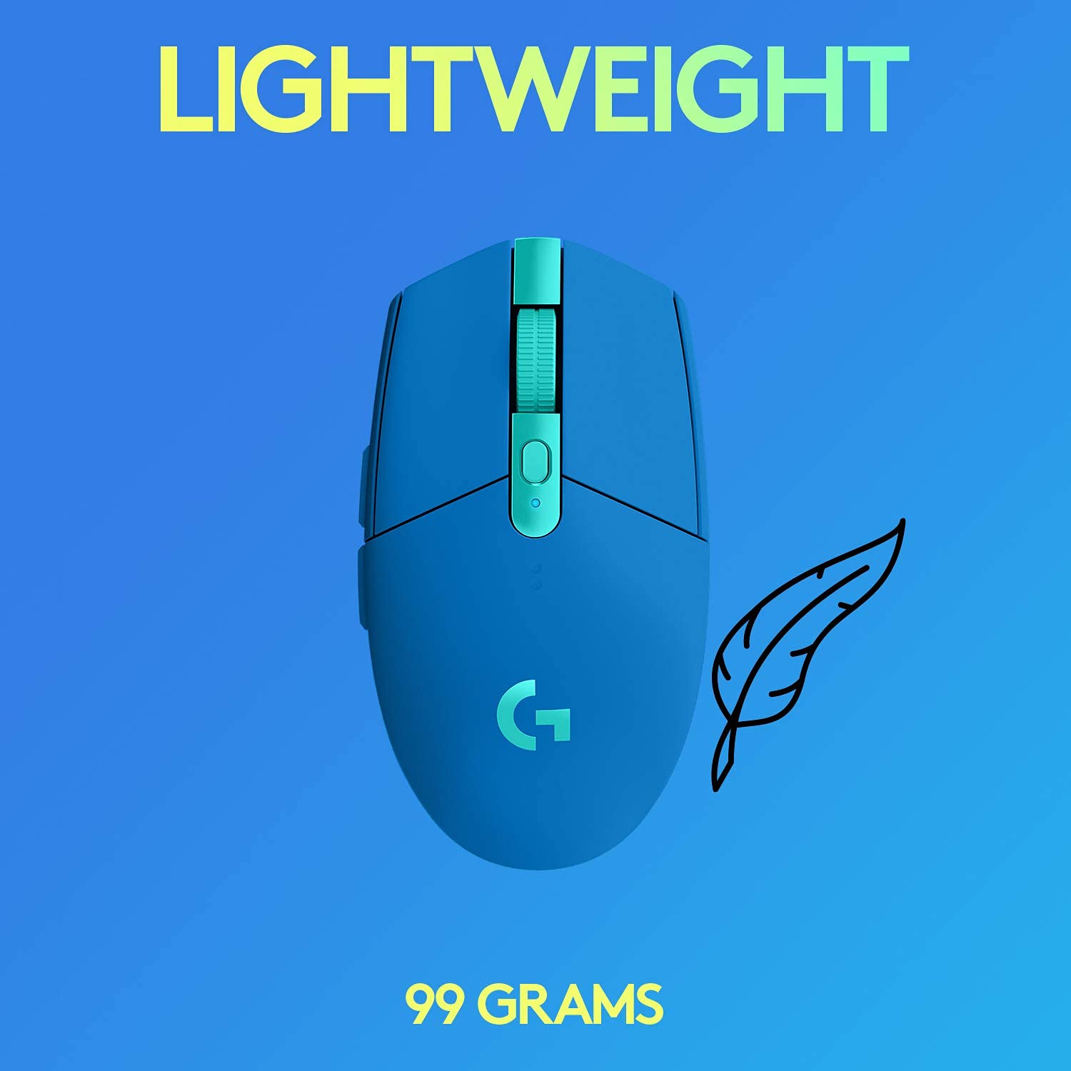 Logitech G305 Lightspeed Wireless Gaming Mouse - Blue (Renewed)