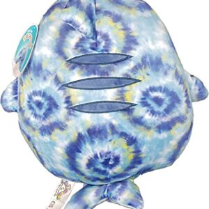 SQUISHMALLOW KellyToys - 12 Inch (30cm) - Luther The Blue Tie Dye Shark - Super Soft Plush Toy Animal Pillow Pal