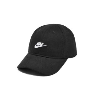 nike boy`s heritage86 futura adjustable hat (black(8a2902-023)/white, 2-4t)