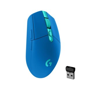 logitech g305 lightspeed wireless gaming mouse - blue (renewed)