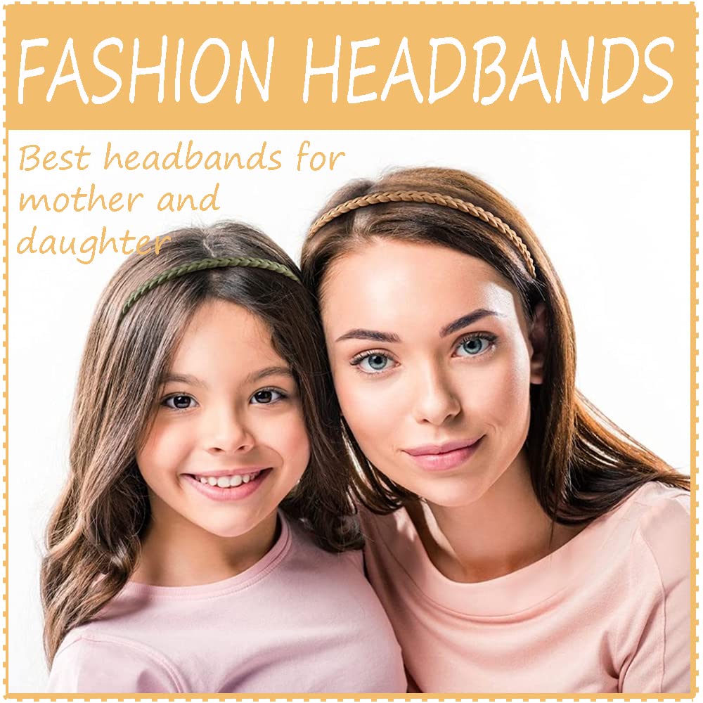 Springtime 12pcs Colorful Thin Headbands for Women 6mm Light Pigtail Skinny Hairbands for Girls Hard Teeth Headbands For Kids Teens