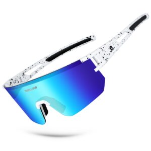 bollfo cycling sunglasses, uv 400 eye protection polarized eyewear for men women