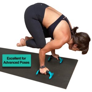 Yoga Grip, 2.0 - High Performance Yoga Blocks to Eliminate Wrist Pain in All Poses - Balance & Stretching Assistance - Great for Yoga, Pushups and Pilates, Premium Quality