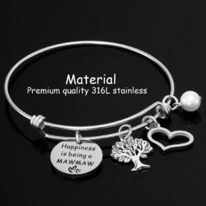 Kivosliviz Mawmaw Gifts Bracelet for Women Future Mammaw Jewelry Promoted to Mamaw Bracelets Expecting Maw Maw Gift First Time New Mawmaw Bracelet