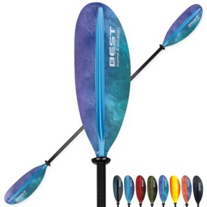 best marine and outdoors kayak paddle, carbon fiber shaft & fiberglass reinforced polypropylene blades, 220cm, 234cm, 250cm, lightweight kayak paddles for adults, kayak oar & accessories