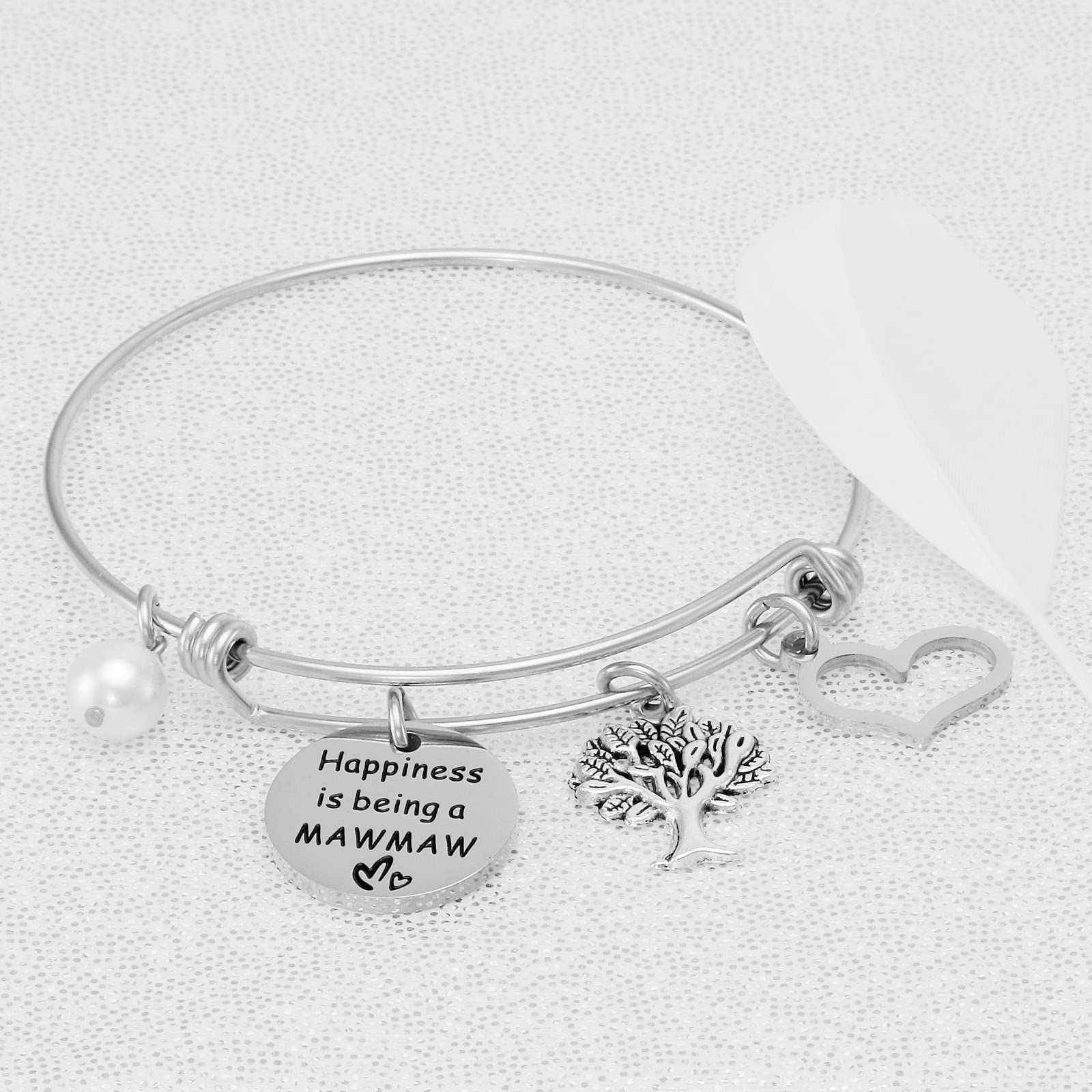 Kivosliviz Mawmaw Gifts Bracelet for Women Future Mammaw Jewelry Promoted to Mamaw Bracelets Expecting Maw Maw Gift First Time New Mawmaw Bracelet