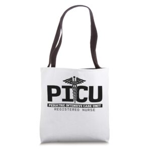 picu registered nurse intensive care unit rn staff tote bag