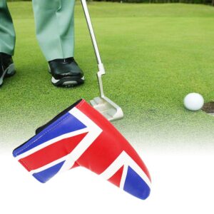 Seacloud UK Flag Blade Putter Cover PU Leather Protector for Putter Head Cover with V-Closure