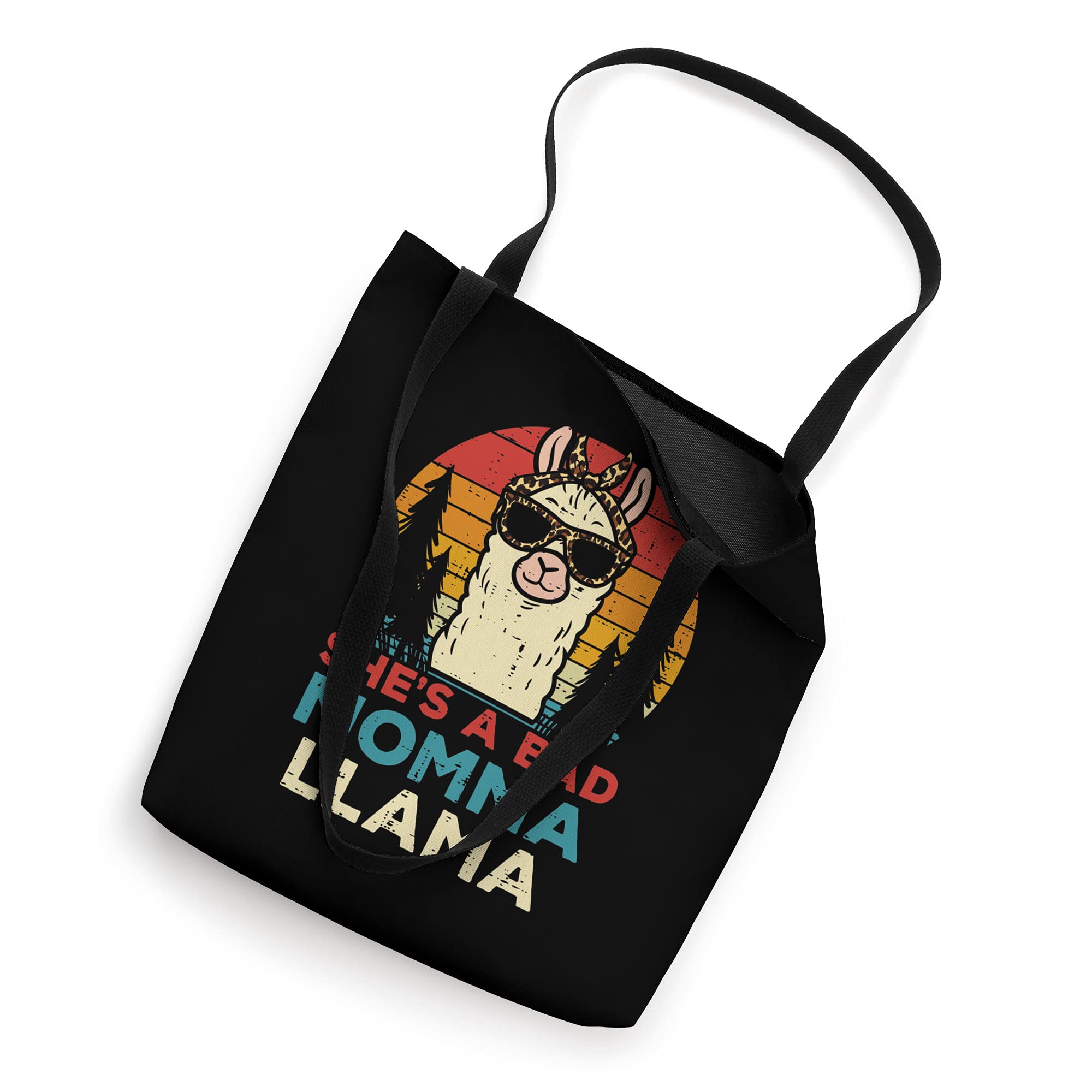 Bad Momma Llama Retro Alpaca Mothers Day Mom Mama Women Tote Bag