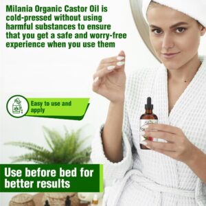 Premium Organic Castor Oil (2 fl. oz.) - Pure Cold-Pressed Beauty & Skincare Serum - Eyelash & Eyebrow Hair Growth Enhancer