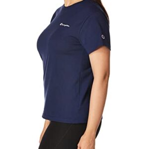 Champion, Classic Short Sleeve T-Shirt, Lightweight Tee for Women, Logo (Plus Size Available), Athletic Navy Script, 4X