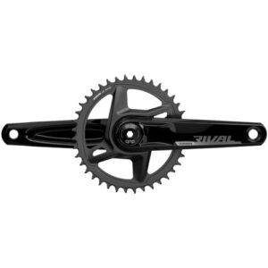 sram rival 1 axs wide crankset - 170mm, 12-speed, 46t, 8-bolt direct mount, dub spindle interface, black, d1