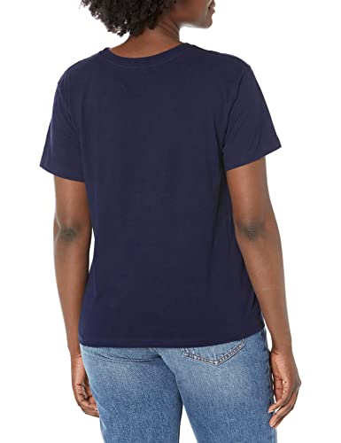 Champion, Classic Short Sleeve T-Shirt, Lightweight Tee for Women, Logo (Plus Size Available), Athletic Navy Script, 4X