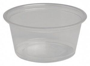 dixie pp20clear - portion cup 2 oz. plastic clear pk2400