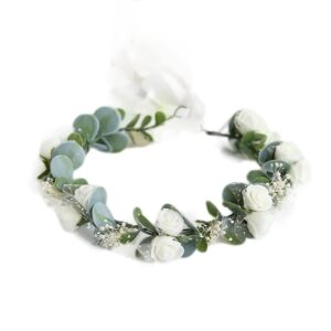 fiddy898 flower crown floral wreath headband floral crown wedding festivals photo props headpiece f01