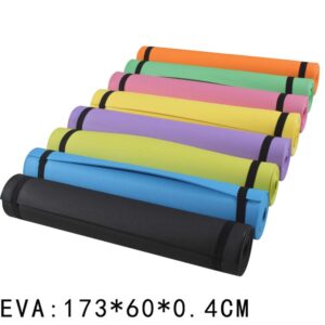 Eeneme 4mm Yoga Mat, Classic Exercise Mat, EVA No-Slip Fitness Mats Lightweight for Men Women Home Gym Yoga Pilates