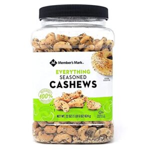 member's mark everything seasoned cashews, 22 oz