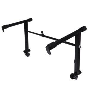 1 set piano keyboard stand, height- adjustable electronic keyboard holder, electronic piano rack for digital pianos practical bracket