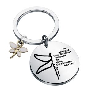 bnql inspirational dragonfly gifts dragonfly lover gifts they whispered to her you cannot withstand the storm she whispered back i am the storm (silver)