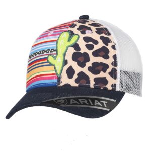 ariat ladies leopard/serape cactus cap multi