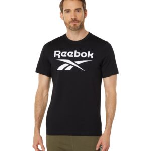 Reebok Men's Standard Big Logo Tee, Black, Large