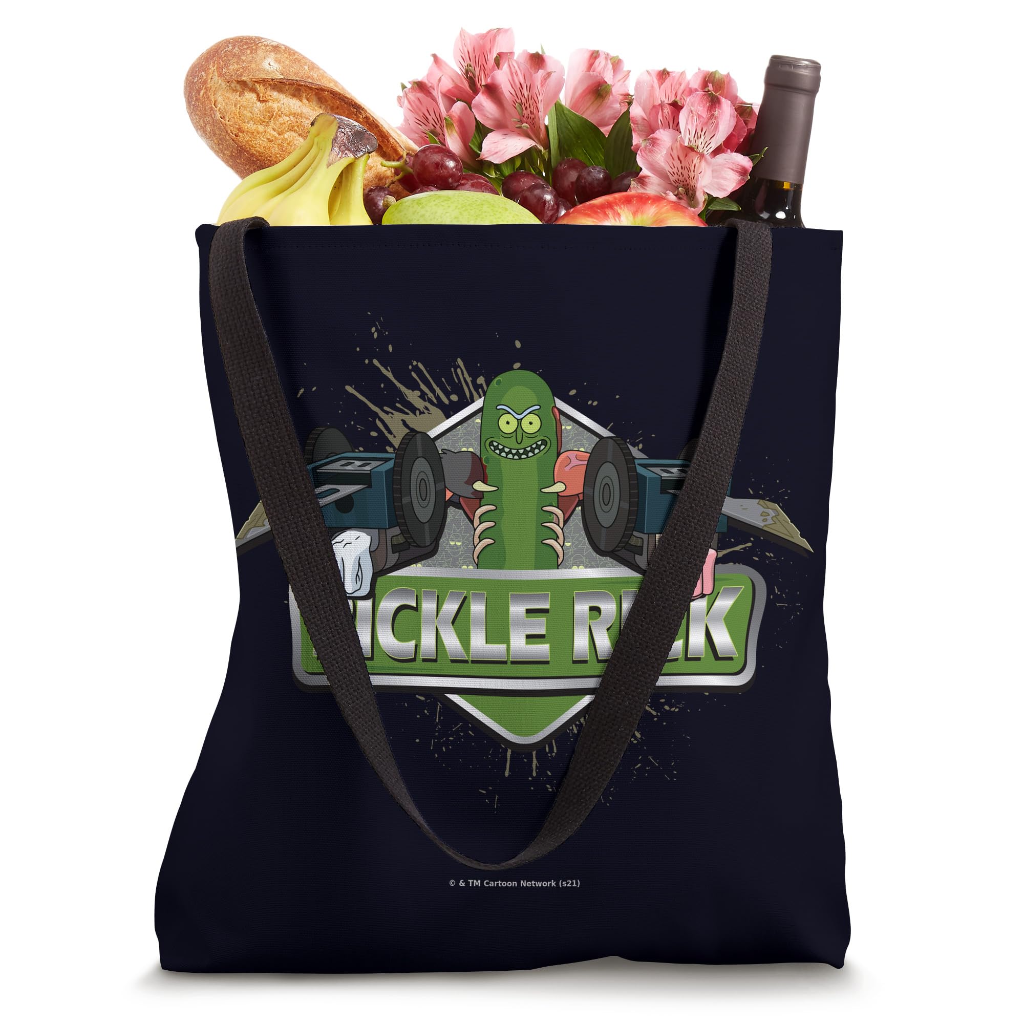 Rick and Morty Pickle Rick Tote Bag