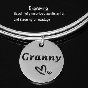 HUTIMY Gifts for Granny Bracelet Granny Mothers Day Gifts Granny Charm Jewelry Granny Bracelets