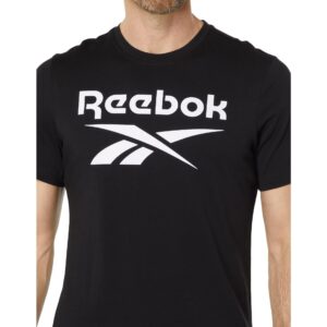 Reebok Men's Standard Big Logo Tee, Black, Large