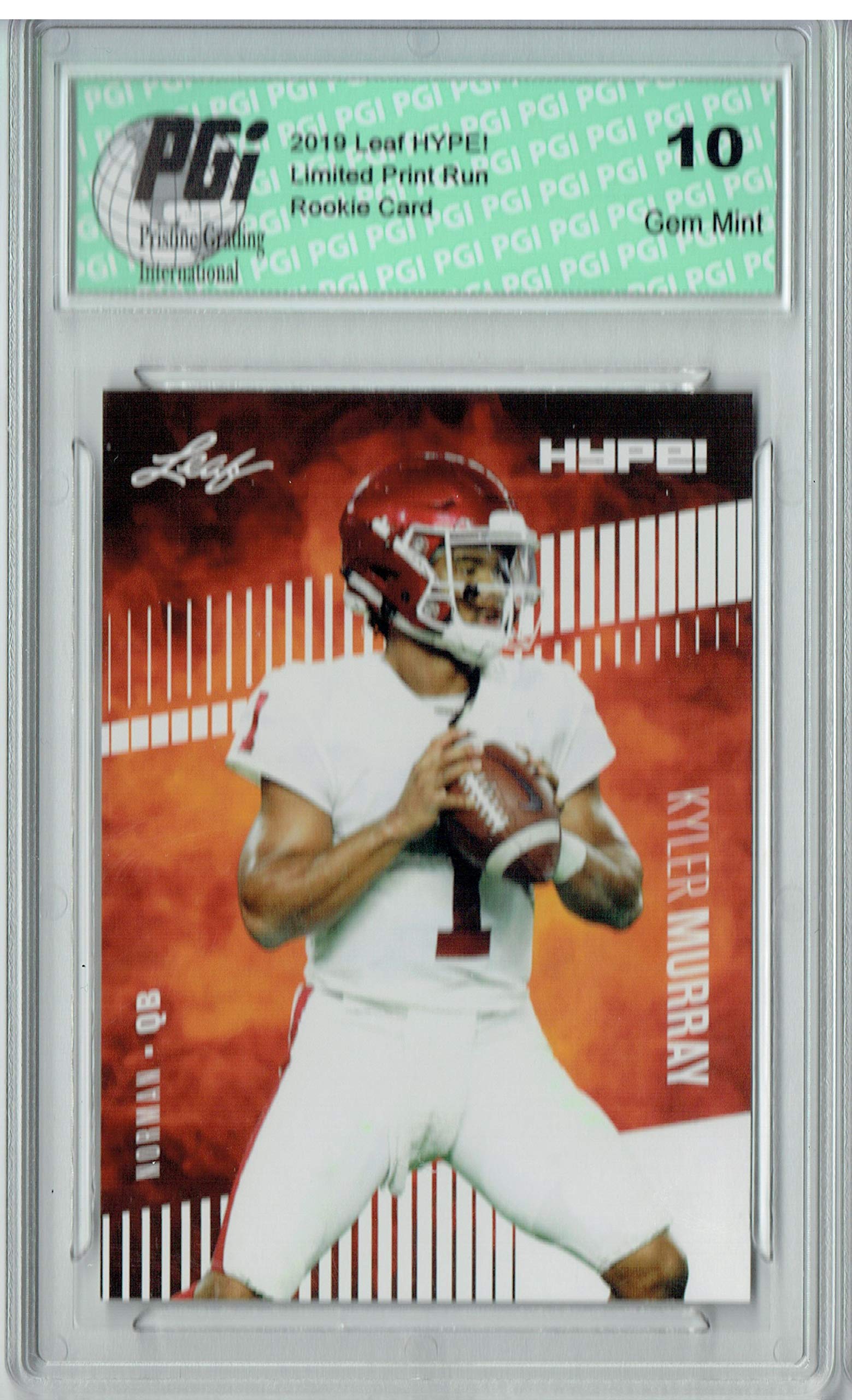 Kyler Murray 2019 Leaf Hype #22A Variation 5000 Made Rookie Card PGI 10