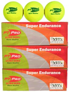 pt pro new ultra dura platform tennis summer balls, 9 balls, 3 sleeves