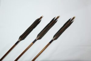 japanese traditional crafts kyudo arrow eagle ishiuchi style charred bamboo 6-piece