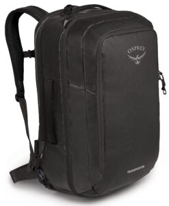 osprey transporter 44l carry-on backpack, black