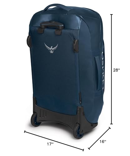 Osprey Transporter 60L Wheeled Travel Duffel Bag, Venturi Blue