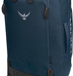 Osprey Transporter 60L Wheeled Travel Duffel Bag, Venturi Blue