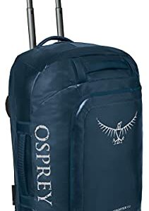 Osprey Transporter 60L Wheeled Travel Duffel Bag, Venturi Blue