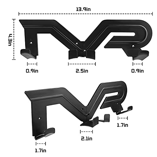 Geekria VR Gaming Wall Mount Headset Storage Stand Hook Compatible with PSVR 2, Meta Quest 2, VR Stands Compatible with HTC Vive, Playstation VR, Vive Pro, Valve Index, Mixed Reality Headsets