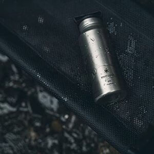 Snow Peak Ultra-Light Titanium Aurora Bottle, hiking, backpacking, taste free sports water bottle