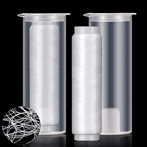 Fishing Thread Nylon Elastic Invisible Magic Fishing Line Fishing Bait Thread 0.2 mm Length 656 Feet Per Spool Stretchy Fishing Line Clear Storage Case Fishing String