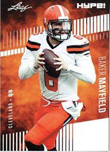 baker mayfield 2018 leaf hype! football rookie 25 card lot cleveland #3a