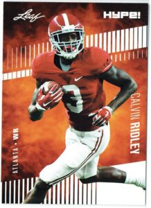 calvin ridley 2018 leaf hype! football rookie 25 card lot atlanta #8