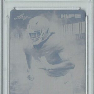 Jerry Jeudy 2020 Leaf HYPE! #31 1/1 Printing Plate Magenta Rookie Card PGI 10