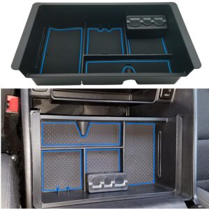 jojomark center console tray organizer compatible with 2014-2018 gmc sierra accessories, (2015-2020) yukon/chevy tahoe silverado suburban, armrest storage box replaces 22817343 (blue)