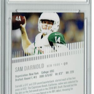 Sam Darnold 2018 Leaf HYPE! #4A Masterpiece True 1 of 1 Rookie Card PGI 10