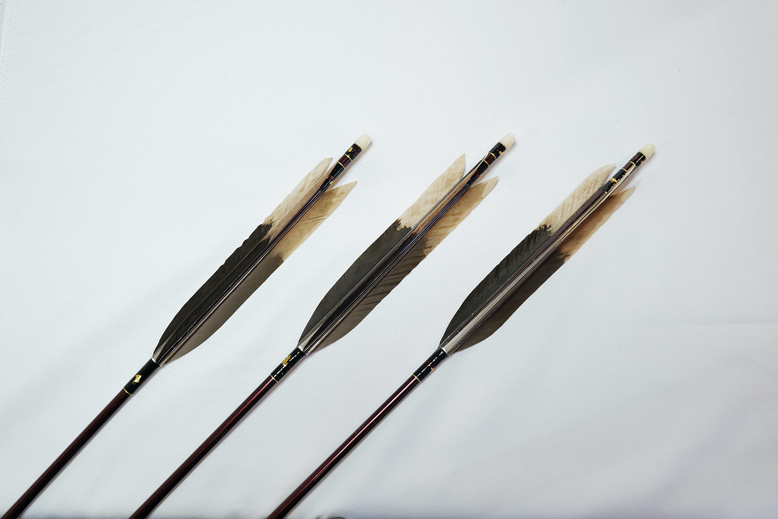 Japanese Traditional Crafts Kyudo Arrow Black Eagle Wing Usbio Style 6-Piece