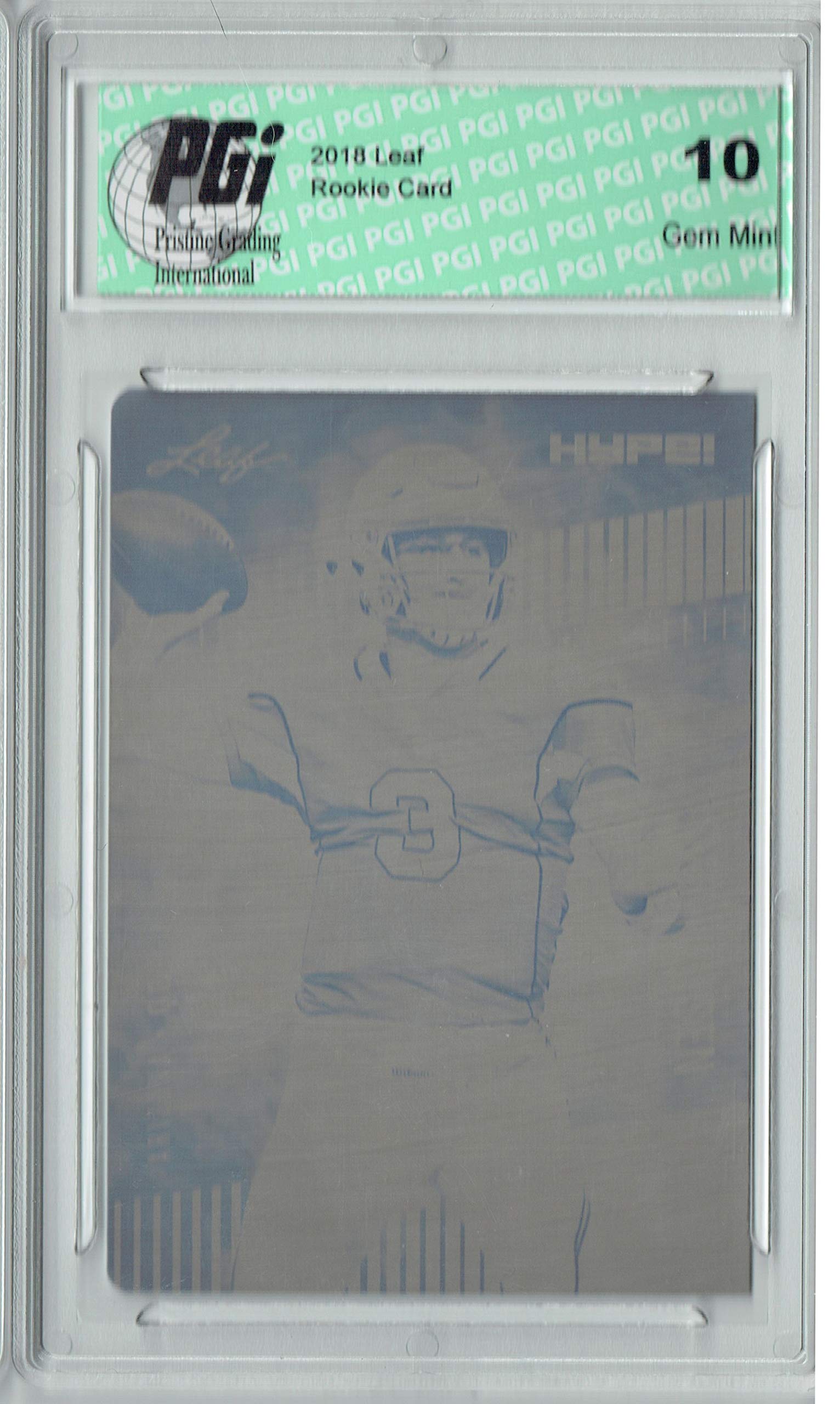 Josh Rosen 2018 Leaf HYPE! #6 Rare Black Plate 1 of 1 Rookie Card PGI 10