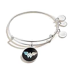 alex and ani wonder woman holographic logo charm bangle bracelet