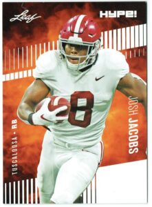 josh jacobs 2019 leaf hype! #21 football 25 rookie card lot las vegas