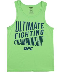 reebok mens ultimate fighting championship tank top, green, x-large